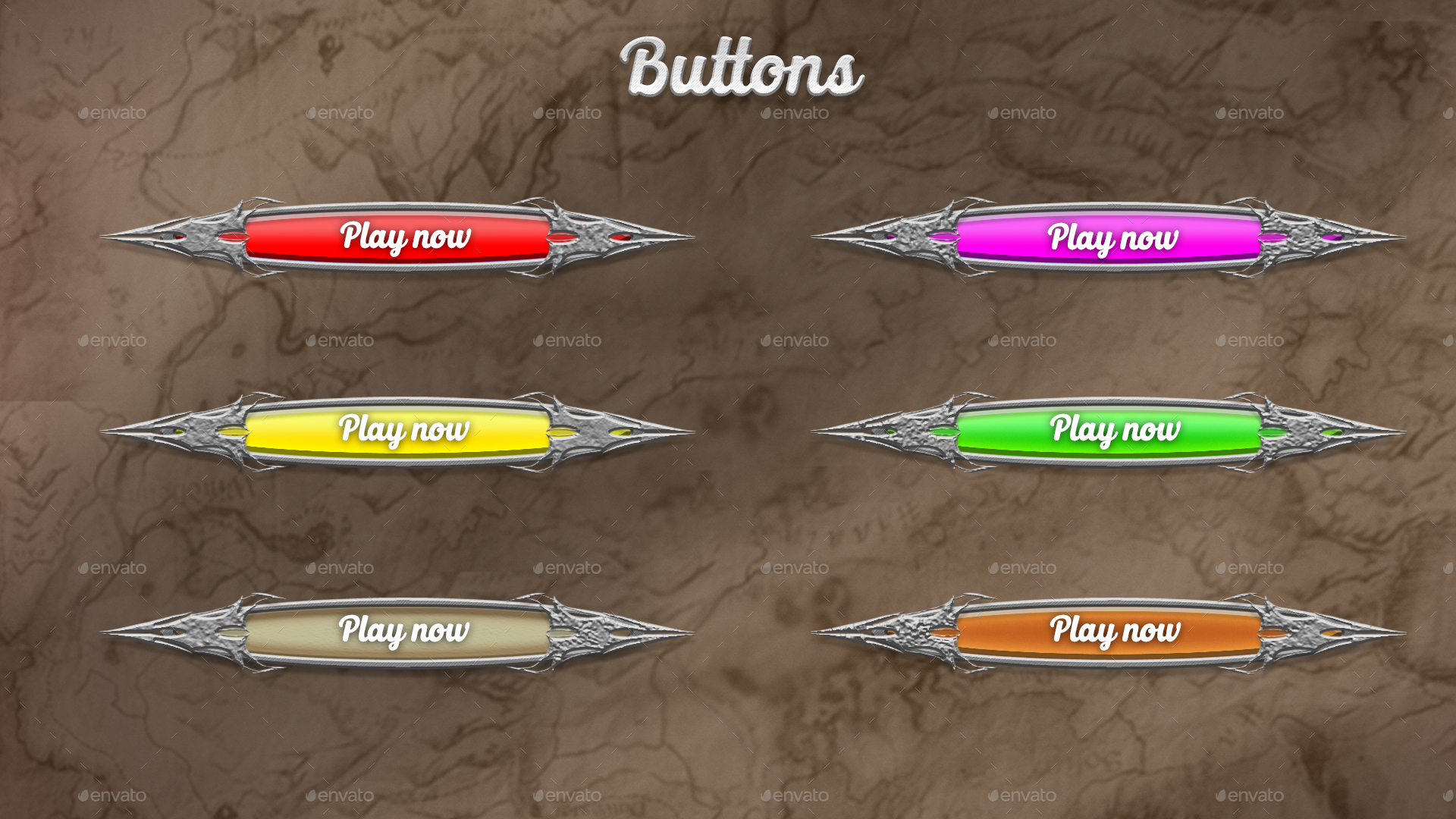 RPG-MMO-Game UI-kit, Game Assets | GraphicRiver