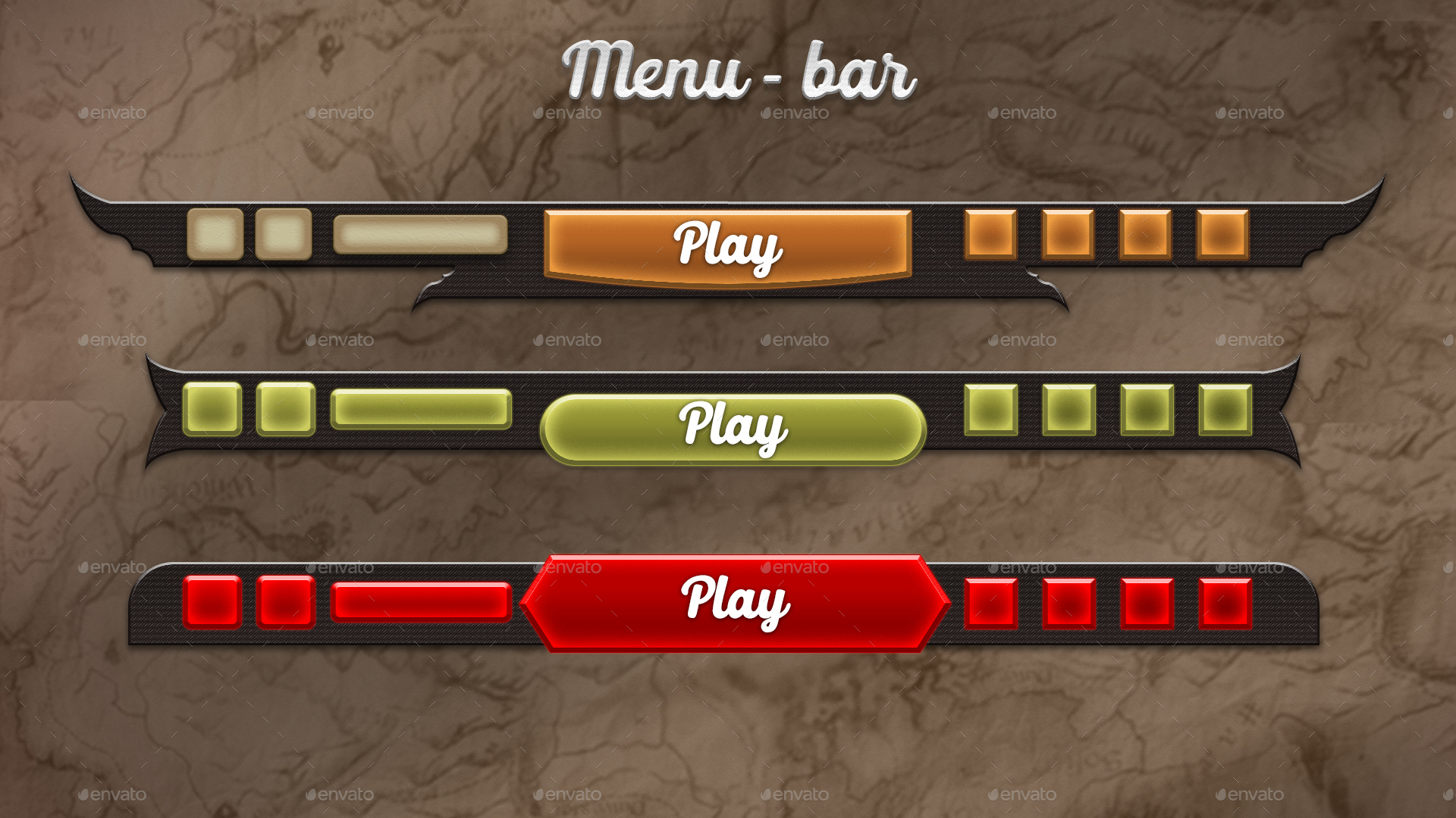 RPG-MMO-Game UI-kit, Game Assets | GraphicRiver