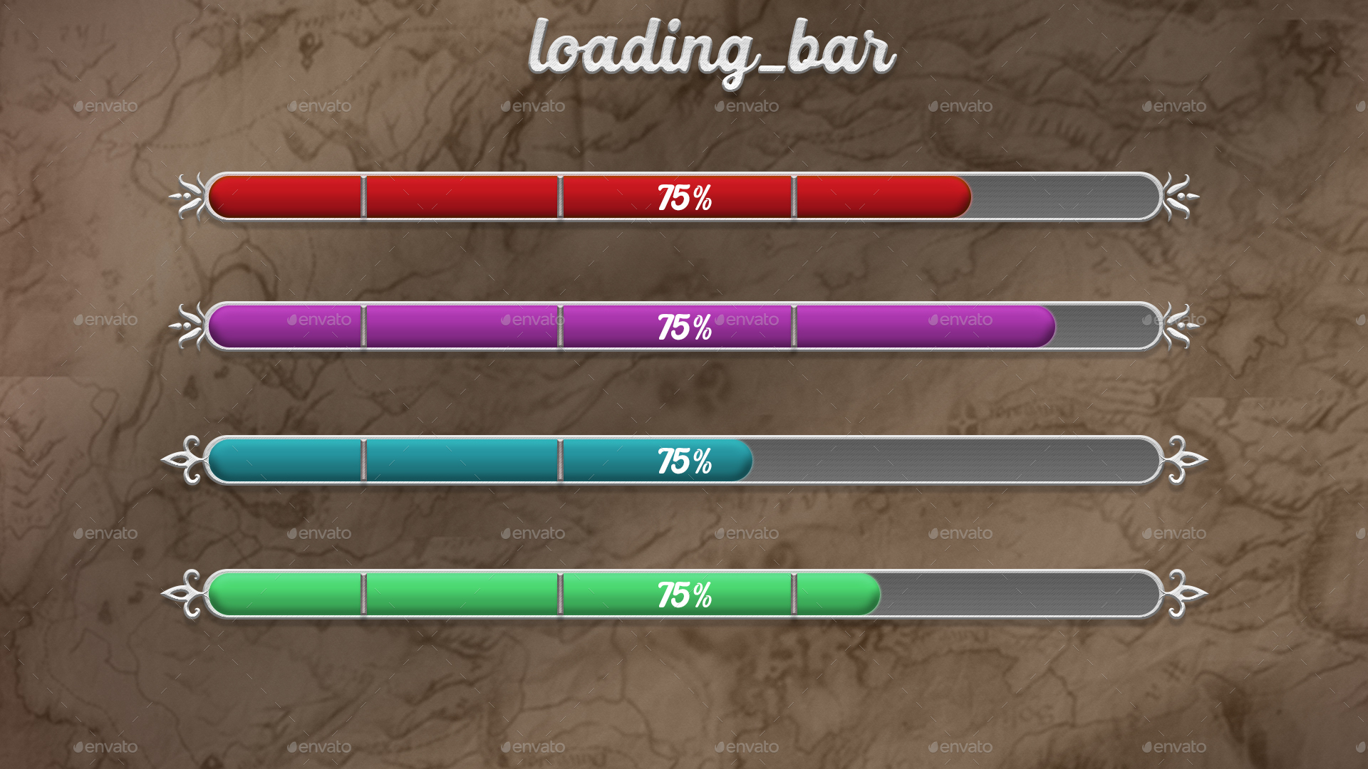 RPG-MMO-Game UI-kit, Game Assets | GraphicRiver