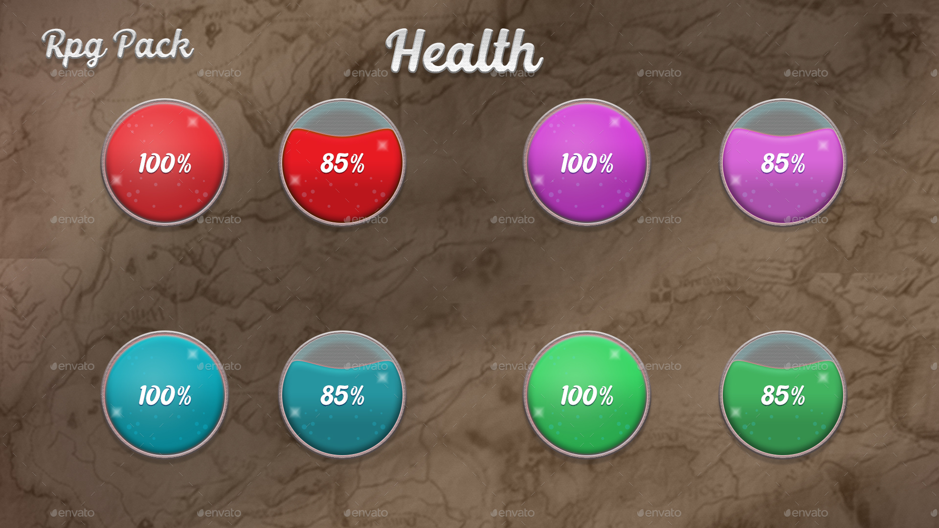 RPG-MMO-Game UI-kit, Game Assets | GraphicRiver