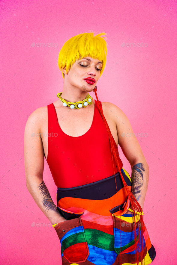 Transgender man fights for human rights, lgbt concept Stock Photo by ...