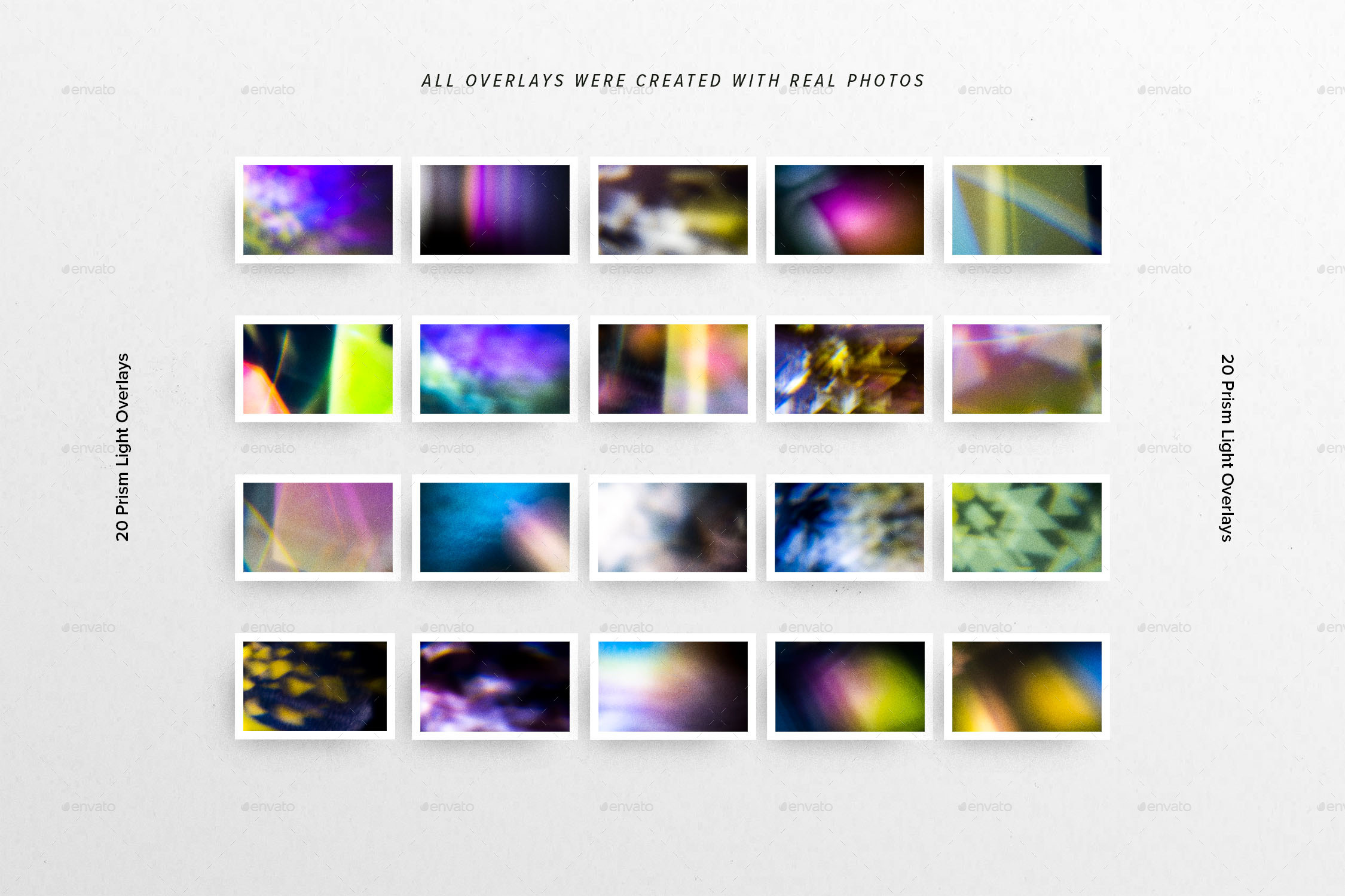 20 Prism Light Overlays, Textures | GraphicRiver