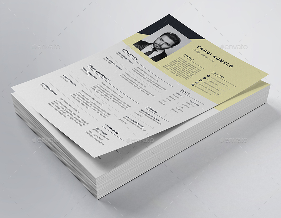 Resume/CV, Print Templates | GraphicRiver