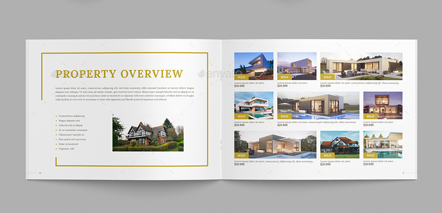 Real Estate Catalog, Print Templates | GraphicRiver