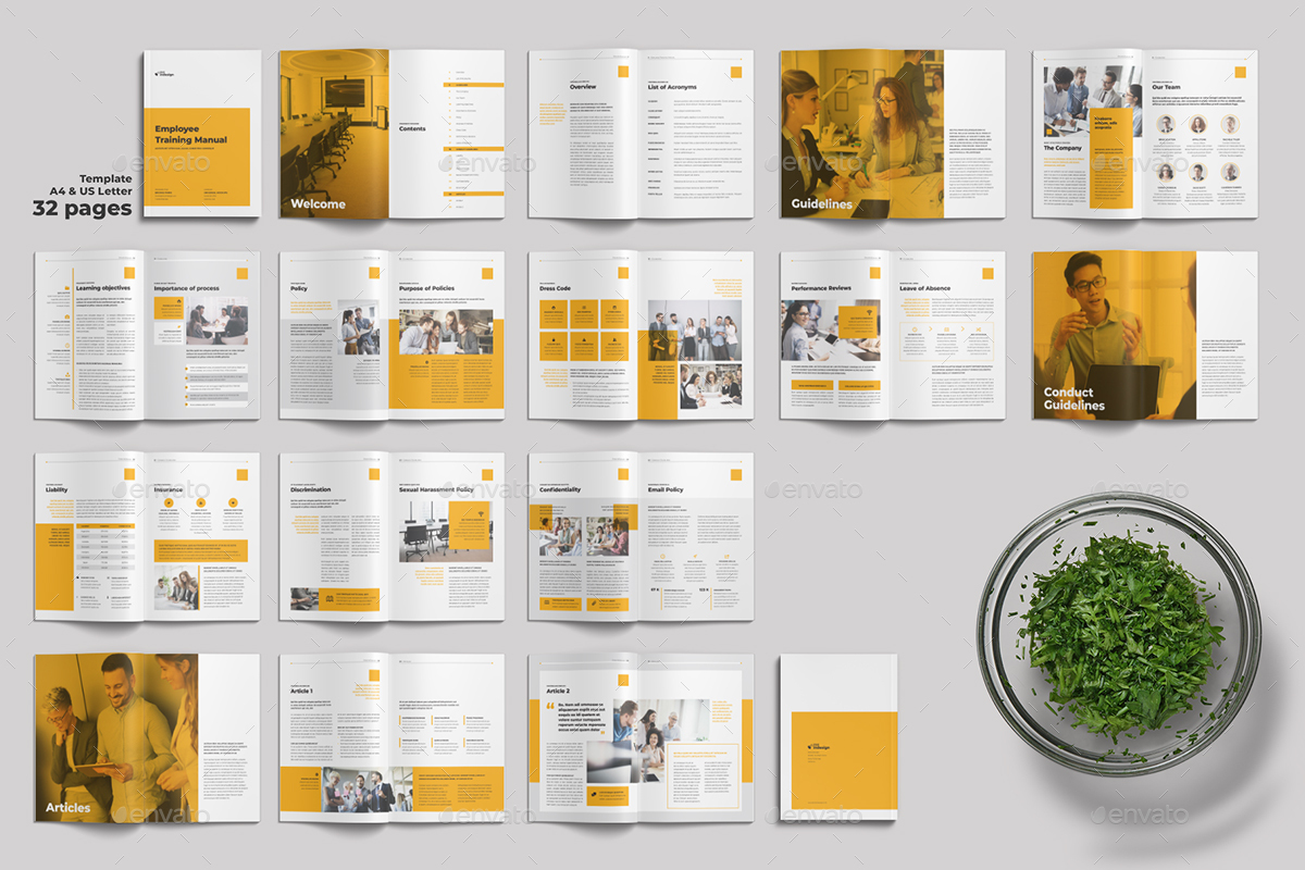 Employee Training Manual, Print Templates | GraphicRiver