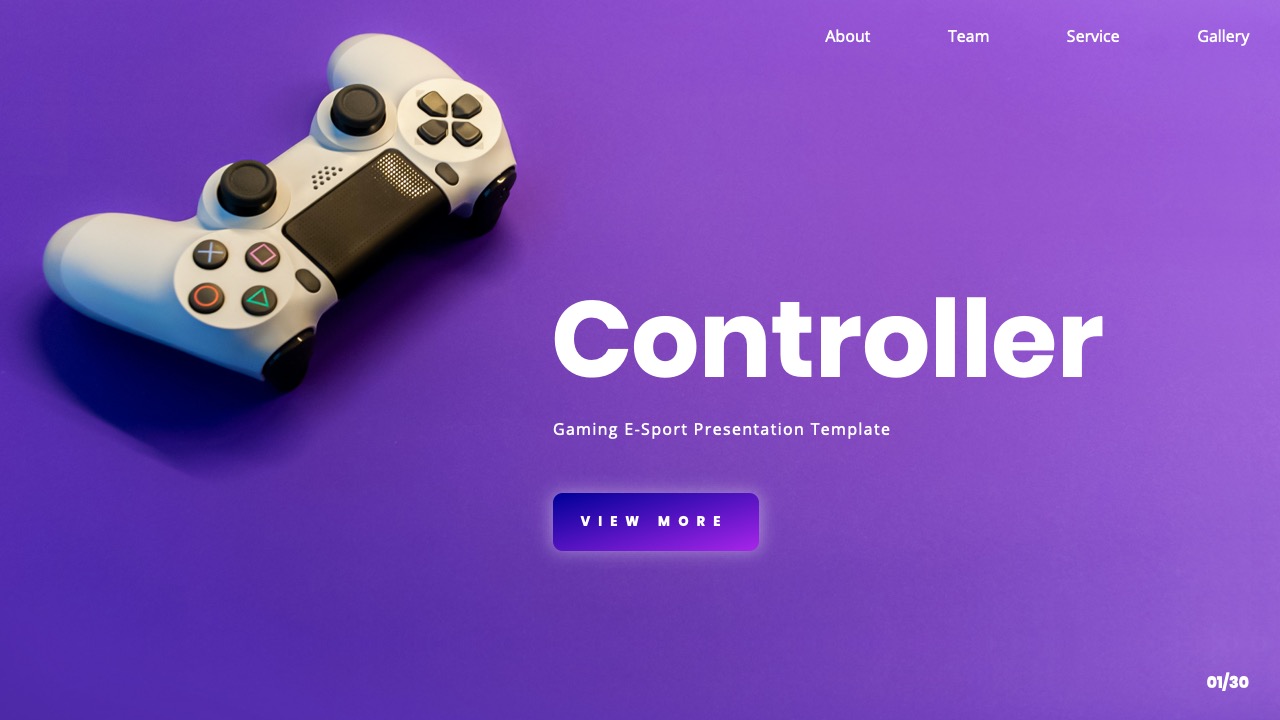 Controller - Gaming E-Sport Powerpoint, Presentation Templates ...