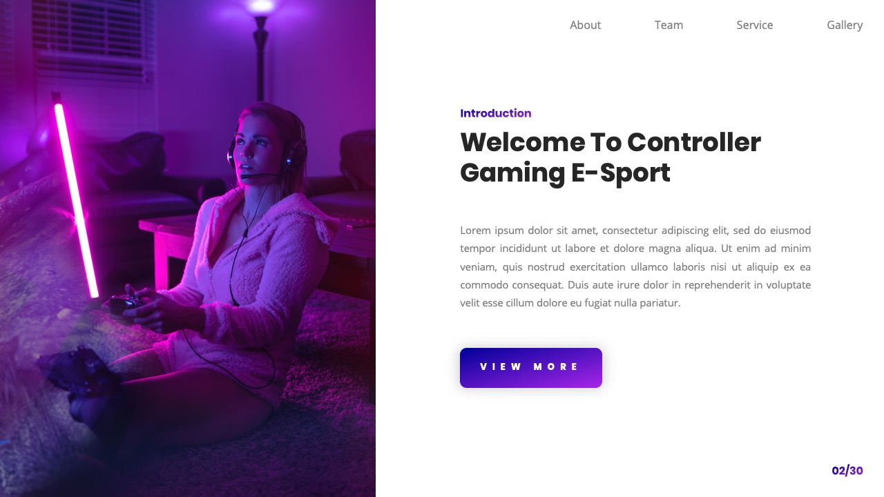 Controller - Gaming E-Sport Powerpoint, Presentation Templates ...