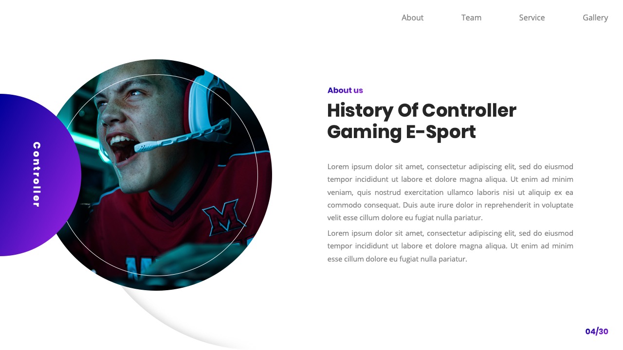 Controller - Gaming E-Sport Powerpoint, Presentation Templates ...