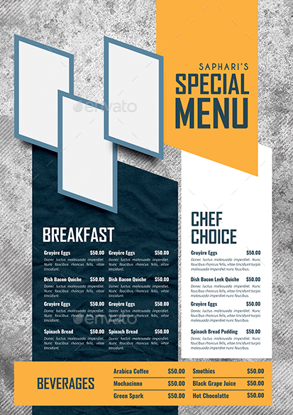 Food Promotion Package, Print Templates | GraphicRiver