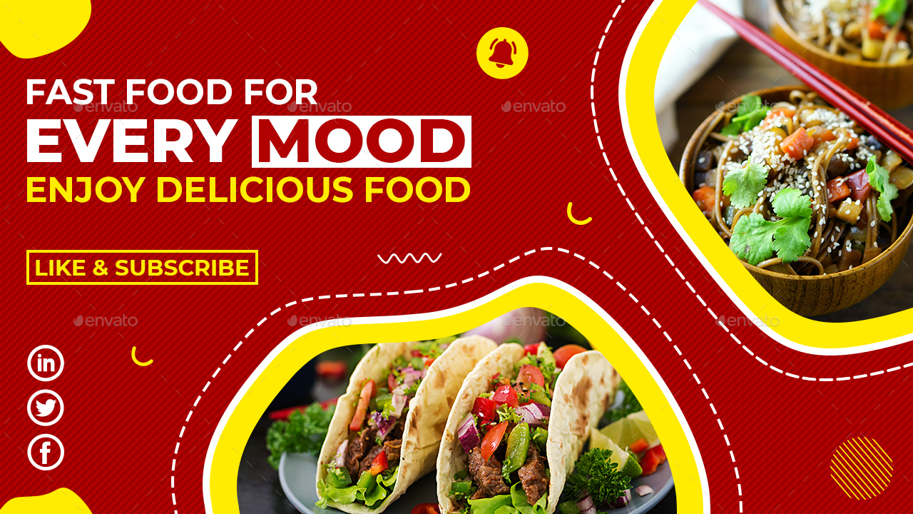 Food Youtube Thumbnail, Web Elements | GraphicRiver