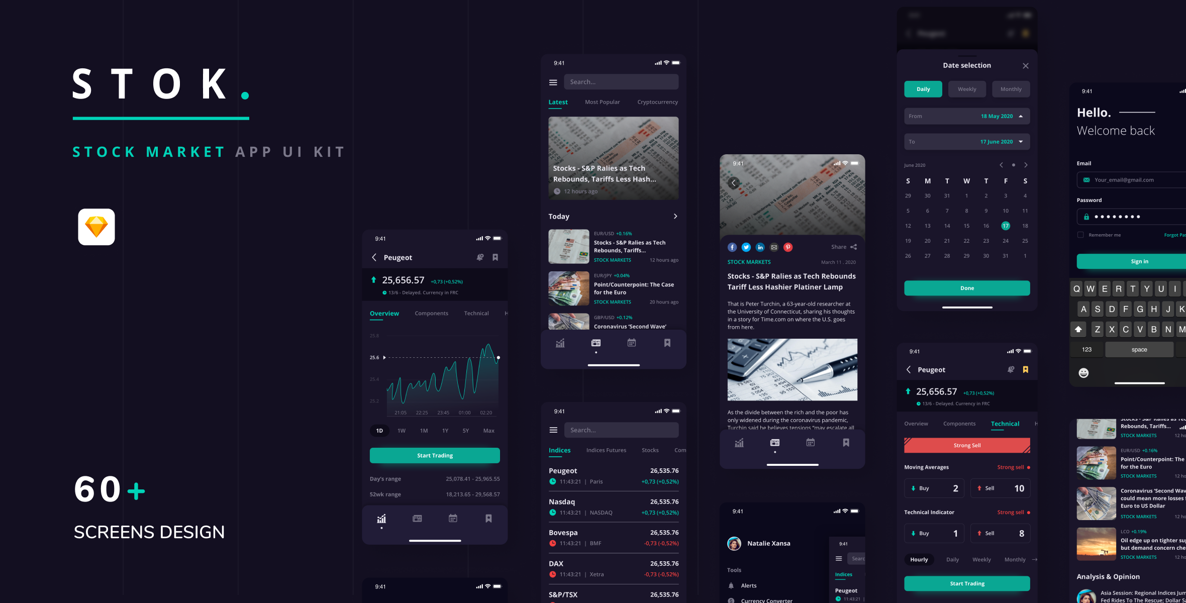 Stok - Stock Market App UI Kit by Capi_Creative_Design | ThemeForest