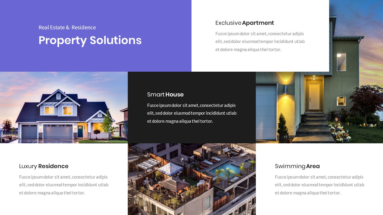 Property – Real Estate & Residence PowerPoint Template, Presentation ...