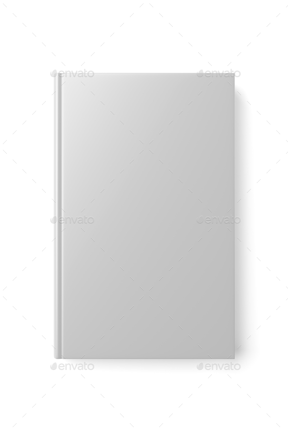 Blank book isolated on white background. 3D illustration mock-up Stock ...