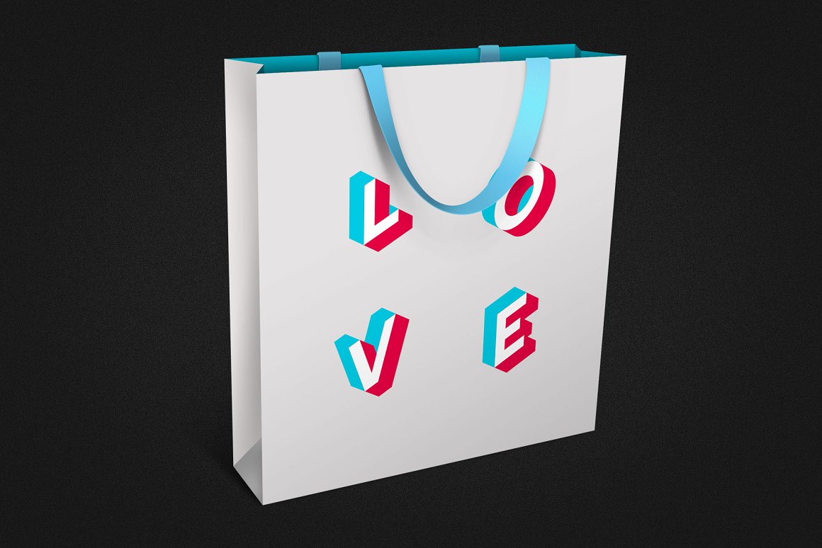 Anaglyph Isometric SVG Color Font, Fonts | GraphicRiver