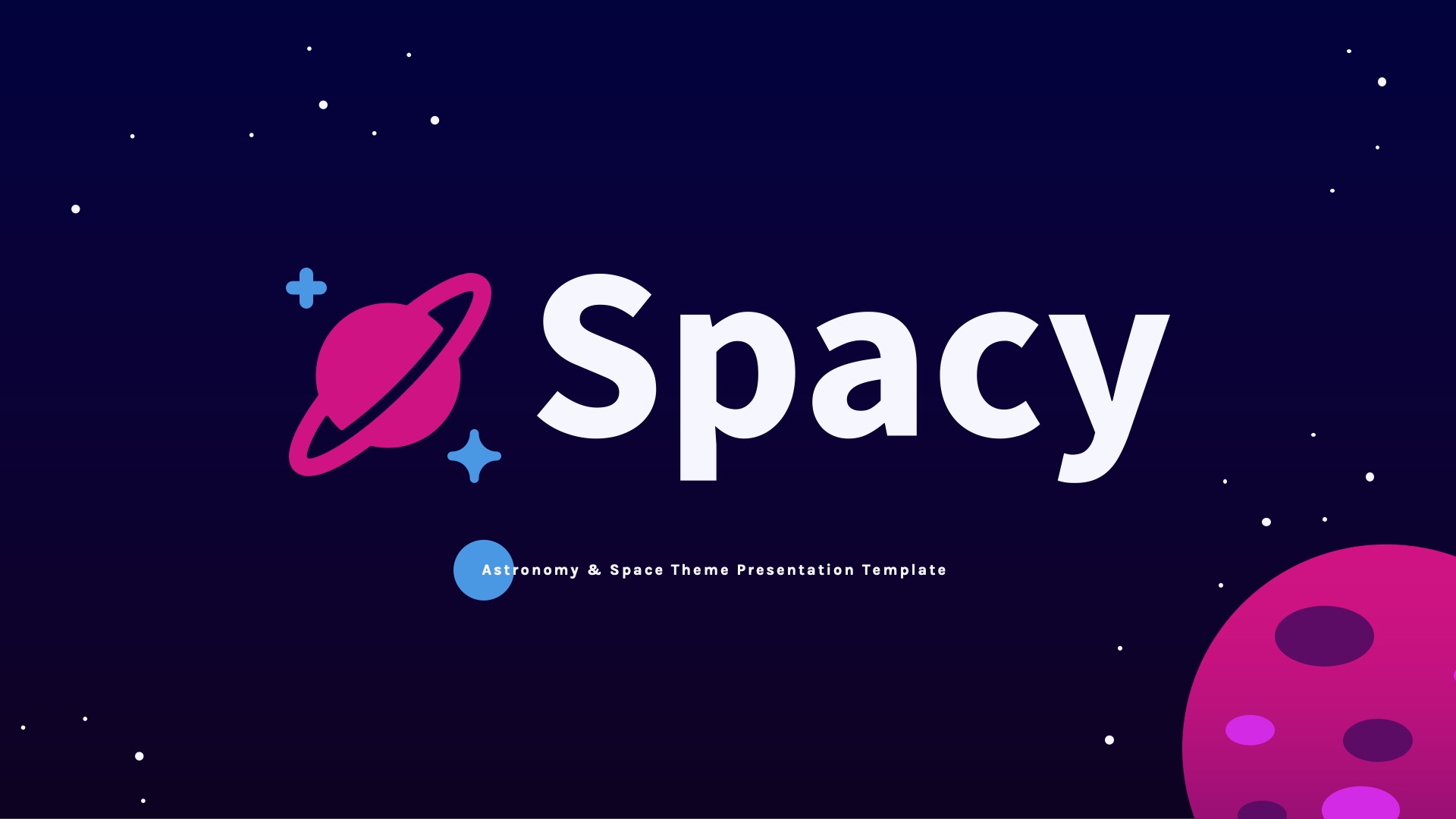 Spacy - Astronomy & Space Theme Powerpoint Template, Presentation Templates