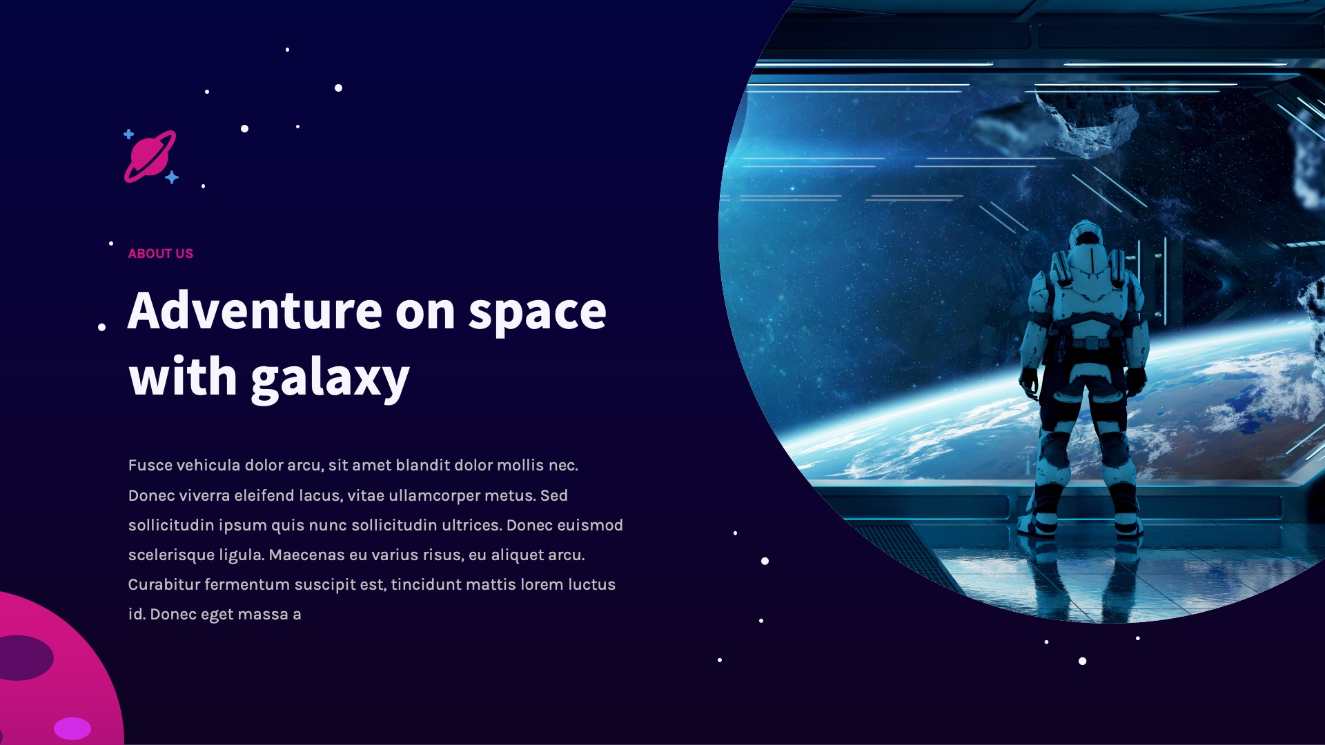 Spacy - Astronomy & Space Theme Powerpoint Template, Presentation Templates