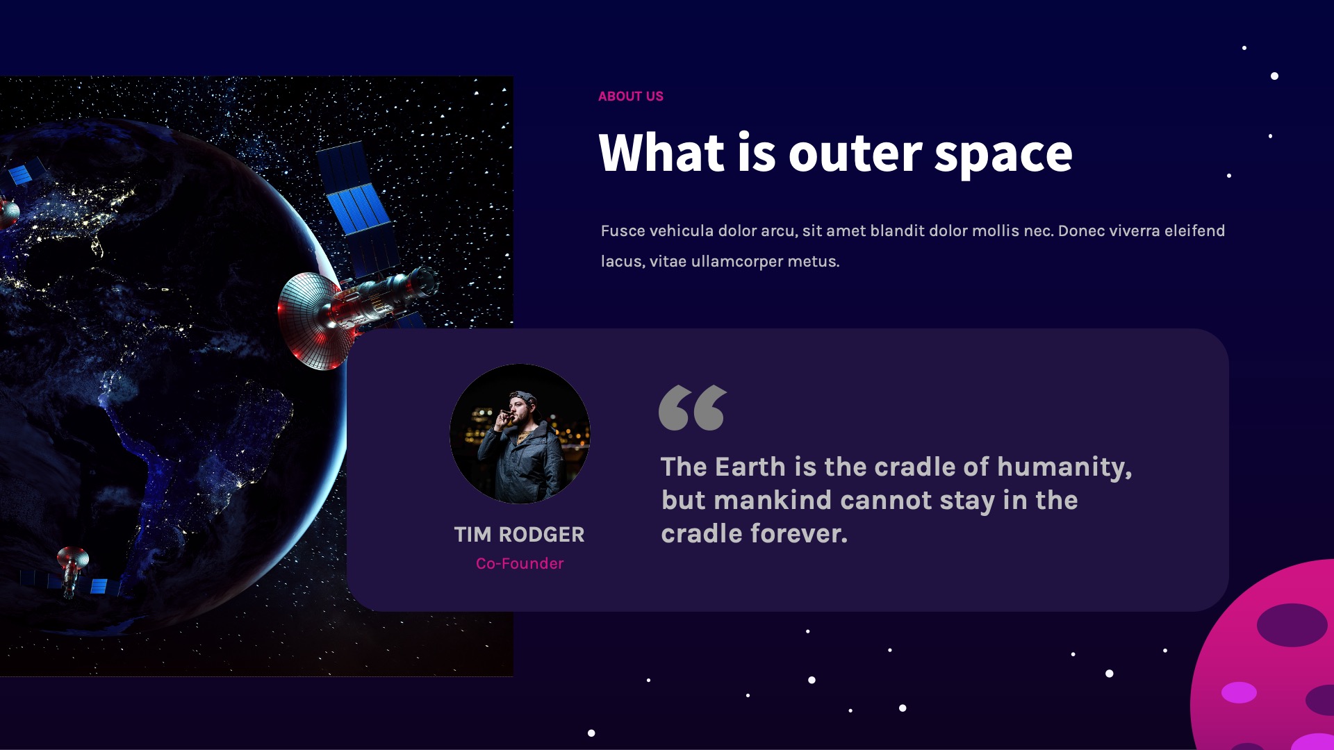 Spacy - Astronomy & Space Theme Powerpoint Template, Presentation Templates