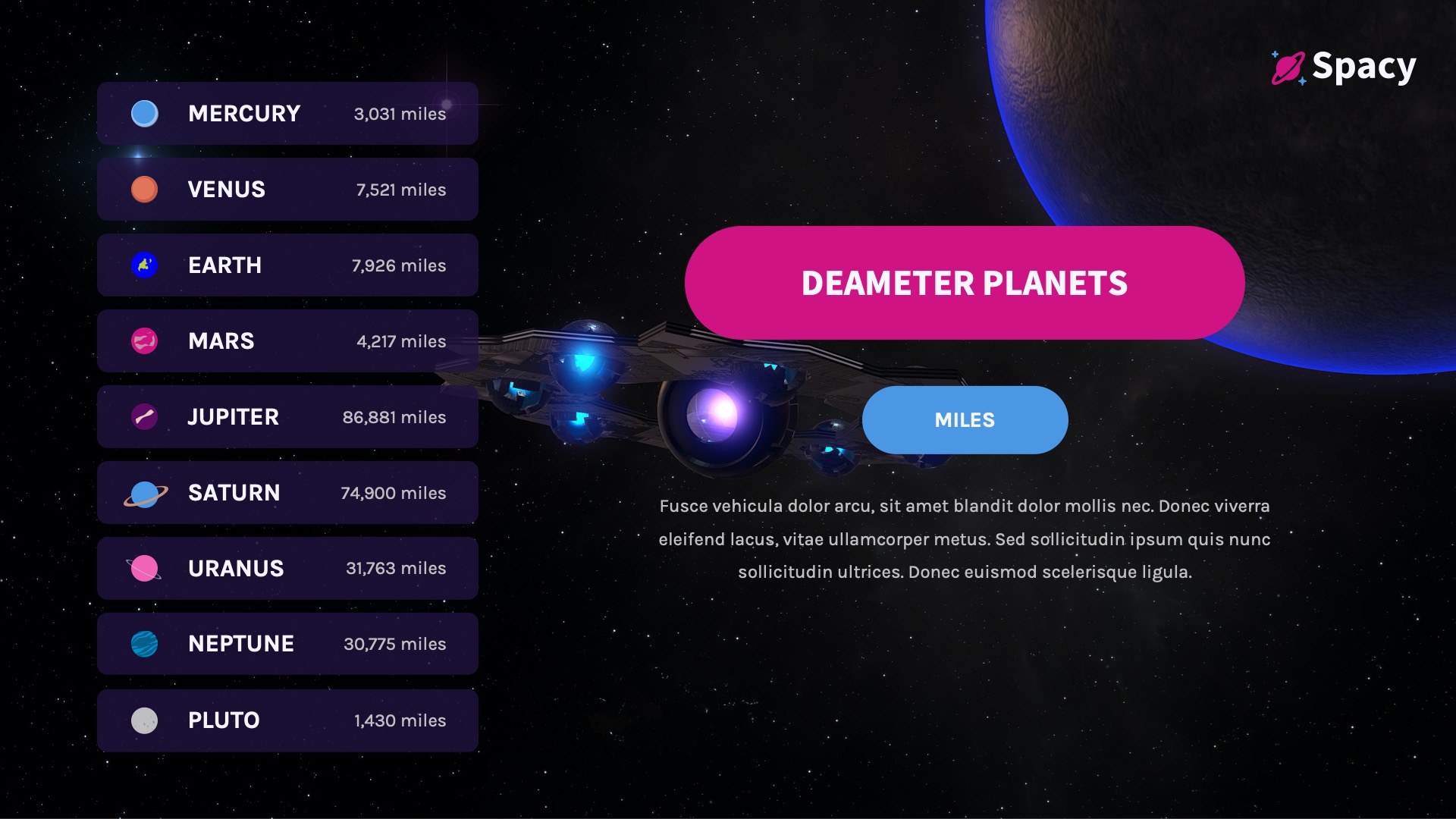 Spacy - Astronomy & Space Theme Google Slides Template, Presentation ...