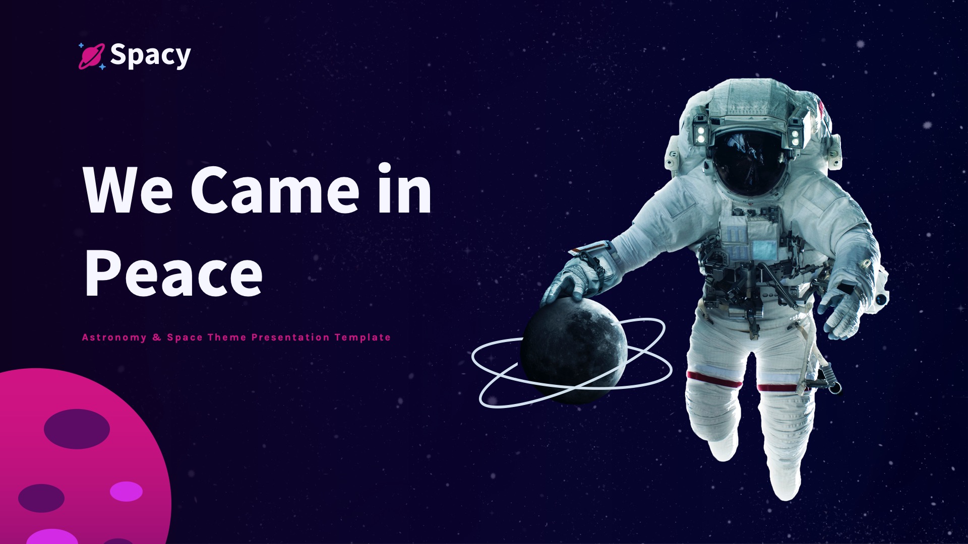 Spacy - Astronomy & Space Theme Google Slides Template, Presentation ...