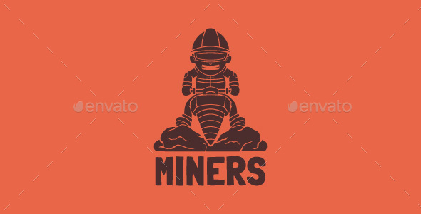 Miners Logo mascot, Logo Templates | GraphicRiver