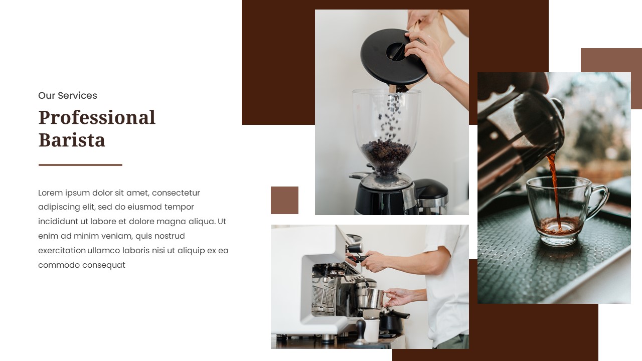 Latte - Cafe and Coffe PowerPoint Template, Presentation Templates