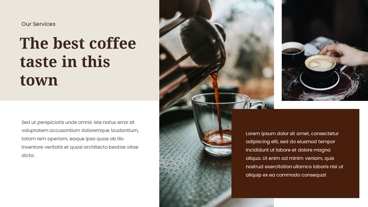 Latte - Cafe and Coffe PowerPoint Template, Presentation Templates