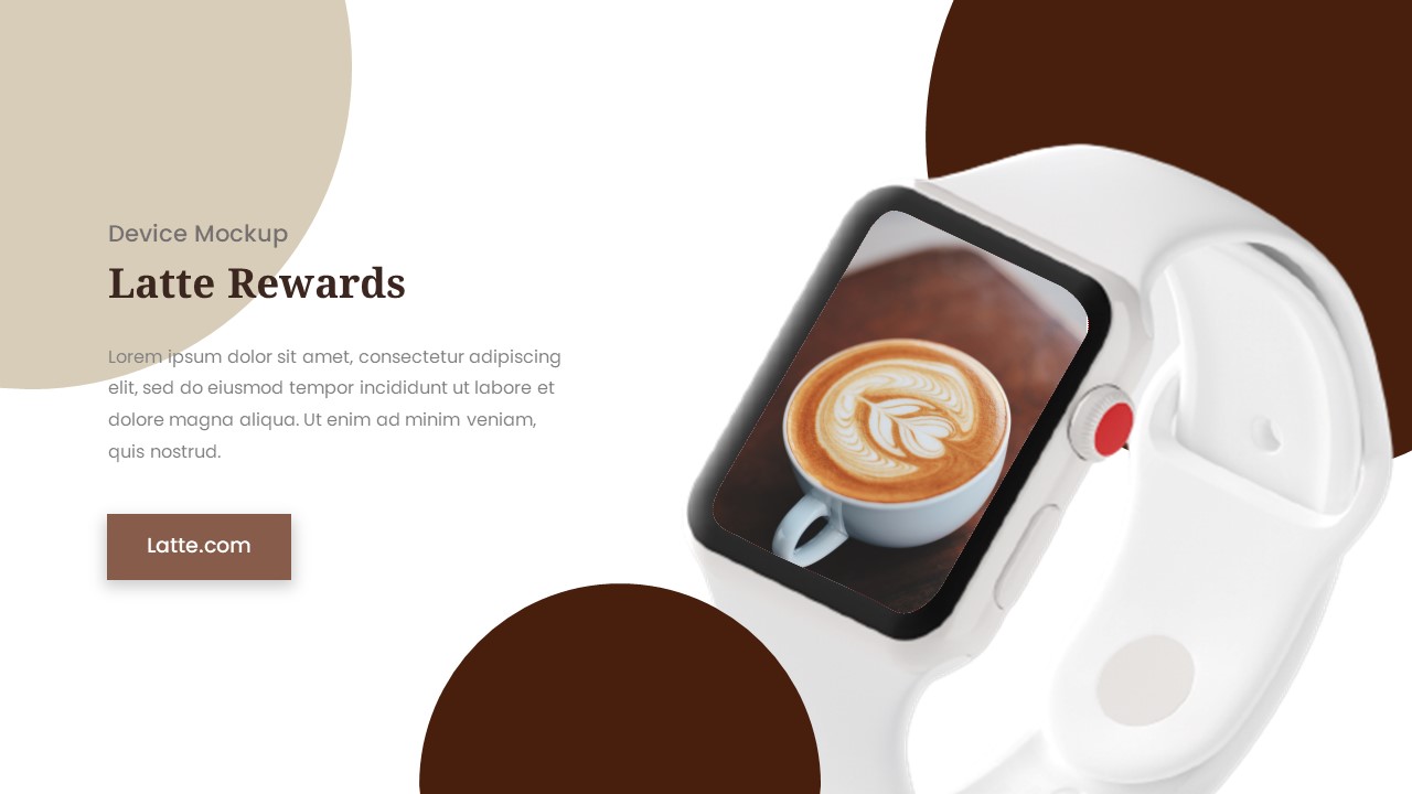 Latte - Cafe and Coffe PowerPoint Template, Presentation Templates