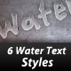 6 Water Text Styles by drawvisuals | GraphicRiver