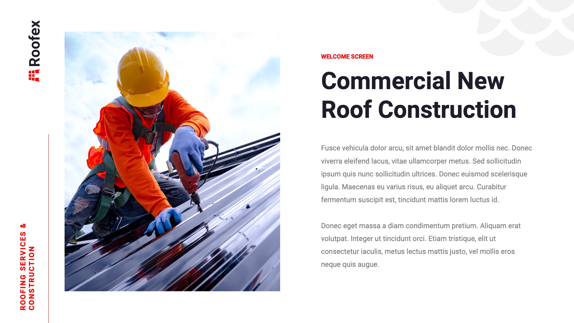 ROOFEX - Roofing Service & Construction Powerpoint Template ...