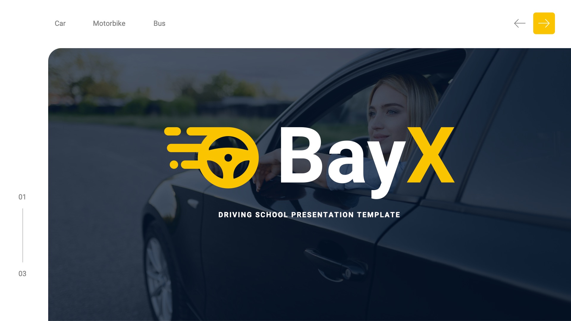 BayX - Driving School Powerpoint Template, Presentation Templates ...