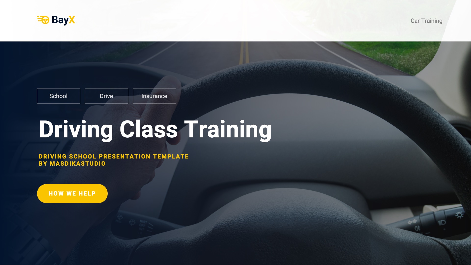 BayX - Driving School Powerpoint Template, Presentation Templates ...
