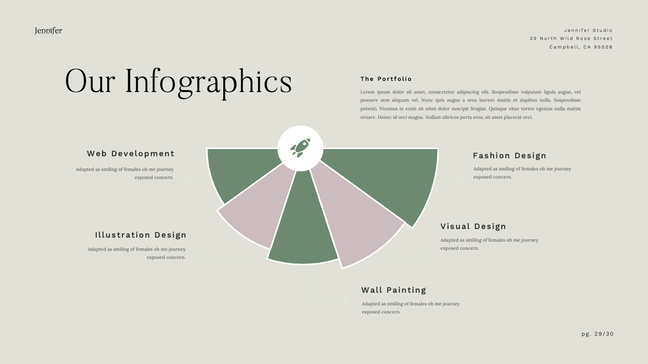 Jennifer Creative Agency Powerpoint Template Presentation Templates