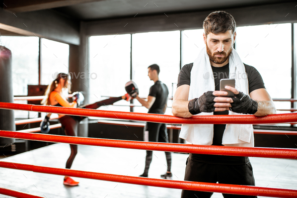 People boxing at the gym Stock Photo by RossHelen | PhotoDune