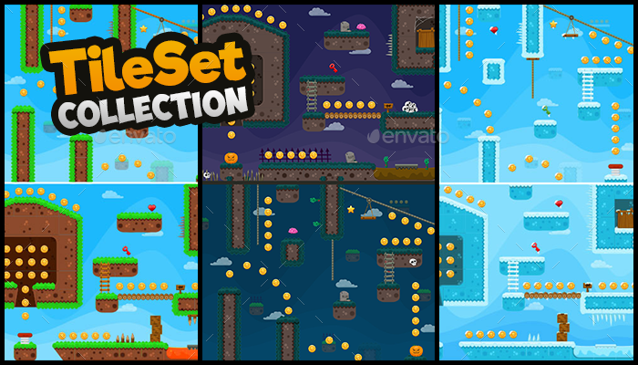 Tile Set Collection 3, Game Assets | GraphicRiver