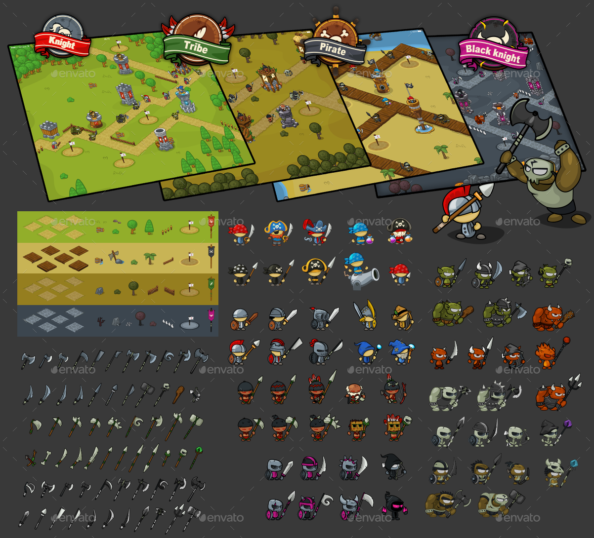 Tower Defense Collection, Game Assets | GraphicRiver
