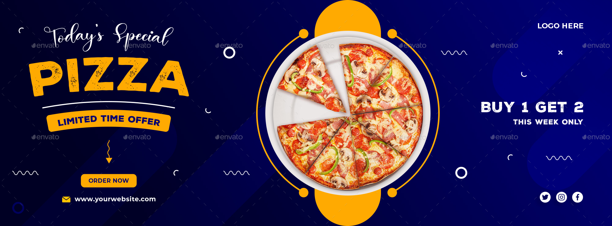 Food Facebook Cover Design, Web Elements | GraphicRiver