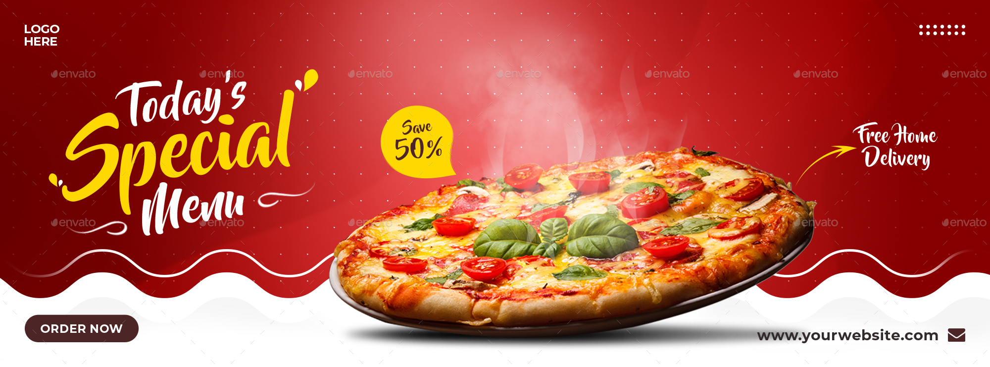 Food Facebook Cover Design, Web Elements | GraphicRiver