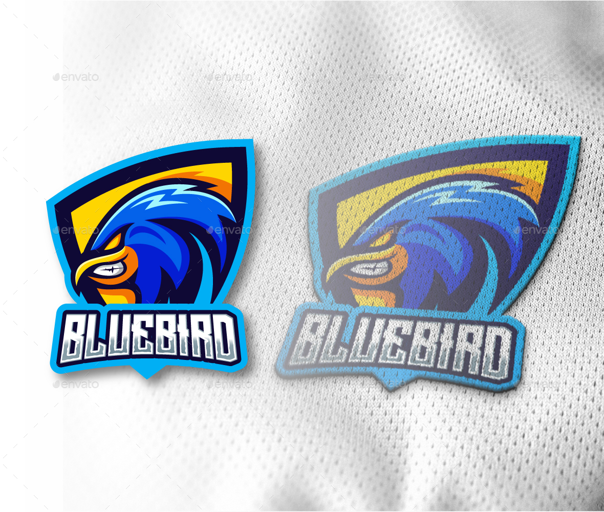 Blue Bird Mascot Esport Logo, Logo Templates | GraphicRiver