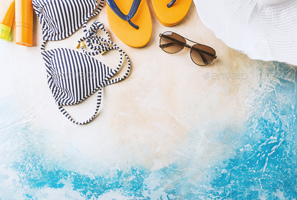 Summer beach set Stock Photo by ipolly80 | PhotoDune