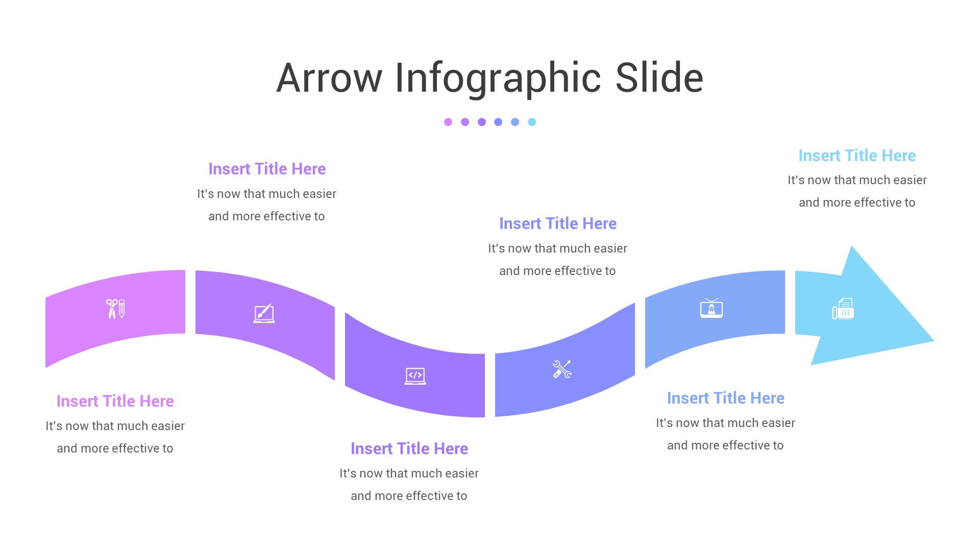 Arrow Infographic PowerPoint Template, Presentation Templates ...