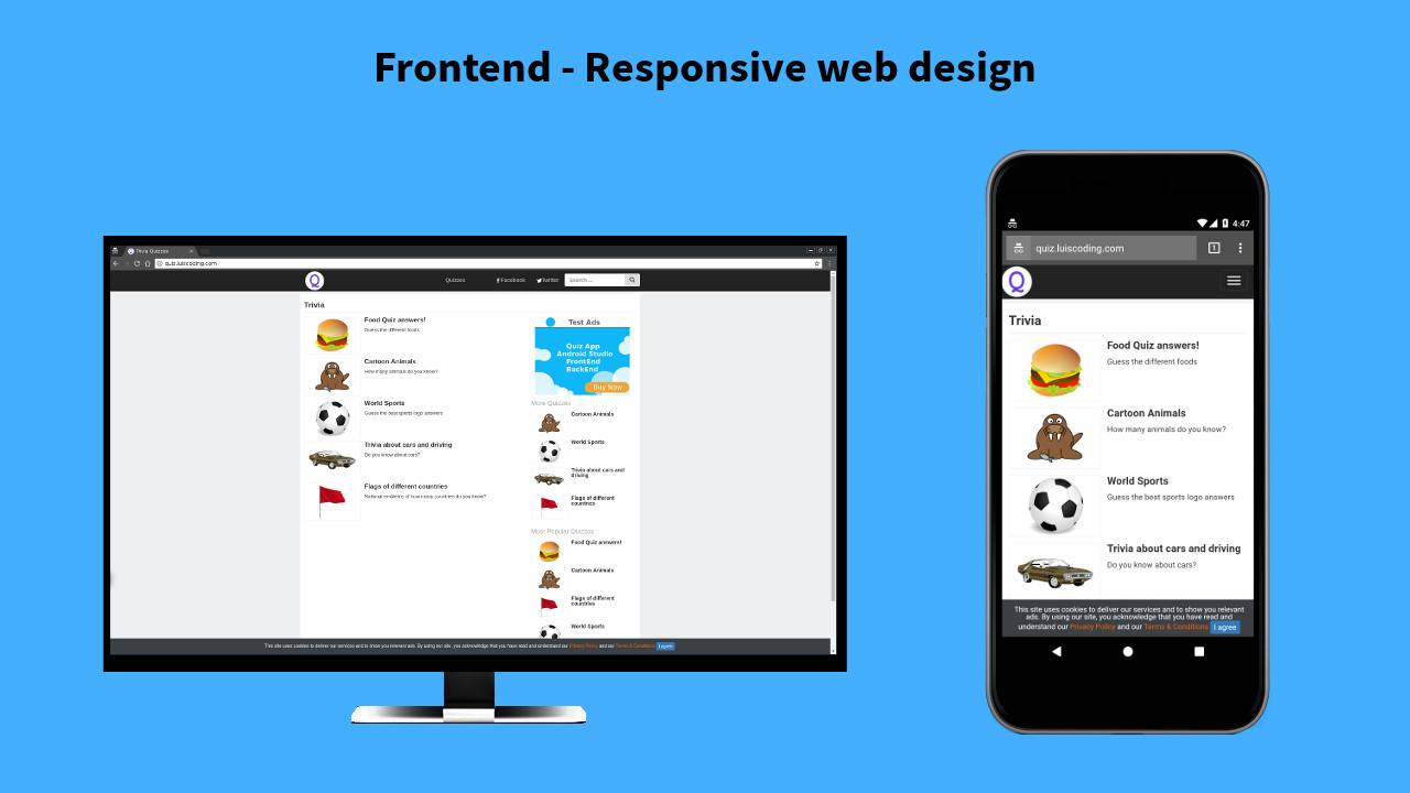 Quiz - Android Studio - Backend - Frontend by lrevllamez | CodeCanyon