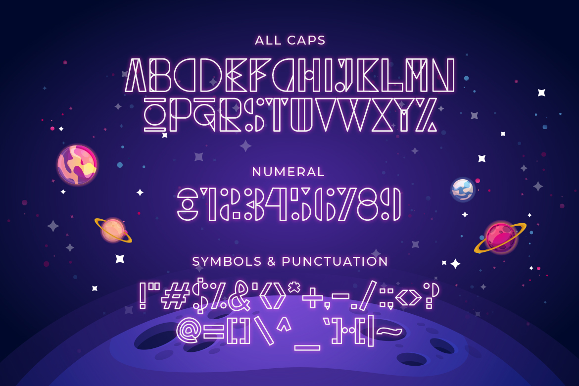 Foxnout - Space Display Font, Fonts | GraphicRiver