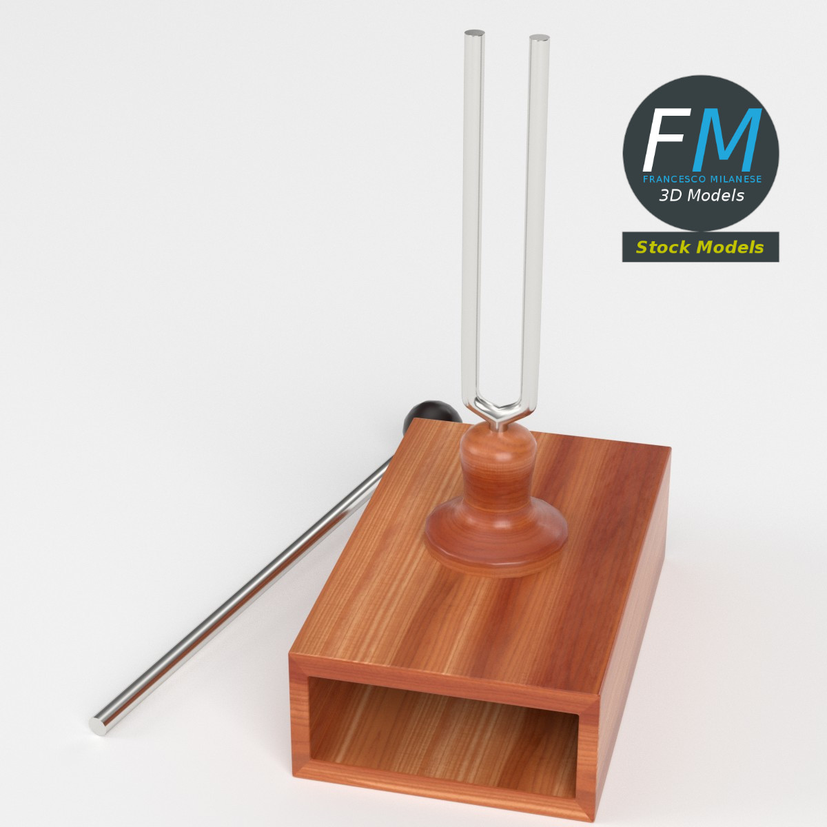 Tuning Fork On Resonator Box By Francescomilanese85 3docean