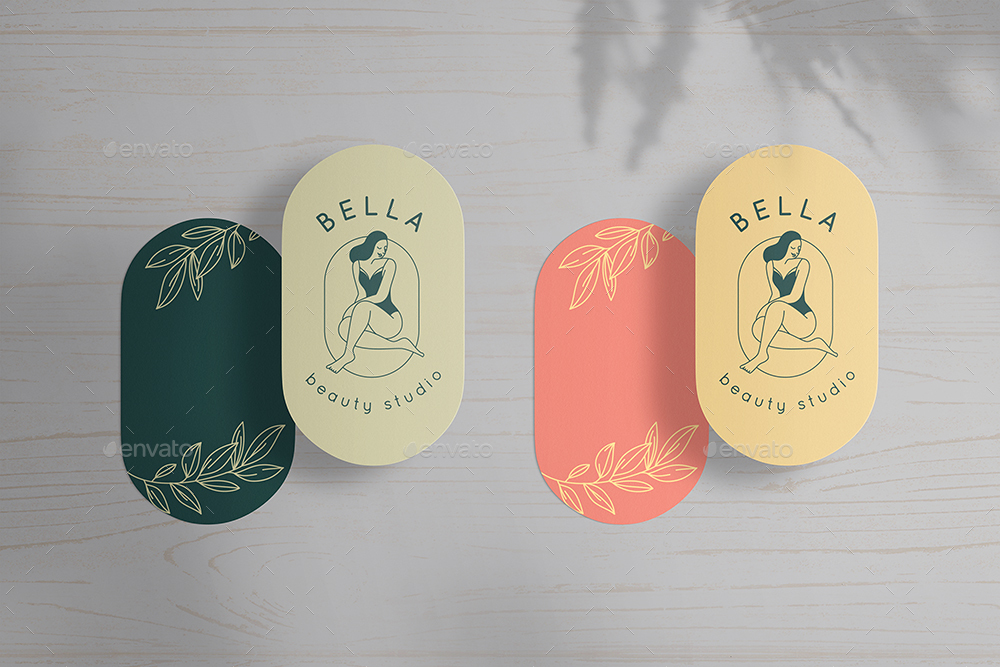 Rounded Corners Stickers / Cards Mock-Ups Vol.1, Graphics | GraphicRiver