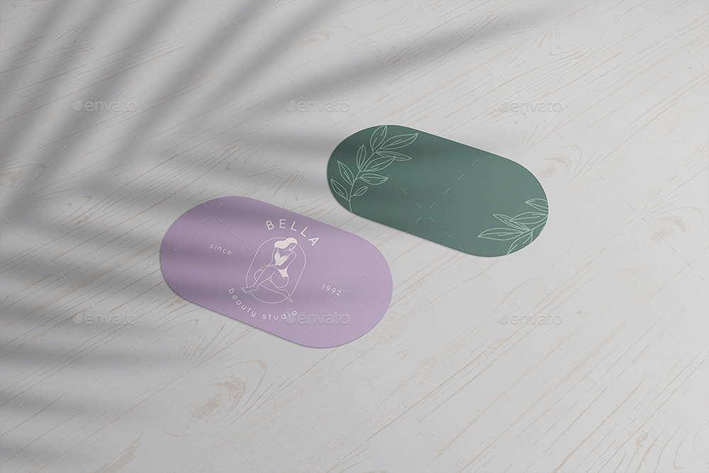 Rounded Corners Stickers / Cards Mock-Ups Vol.1, Graphics | GraphicRiver