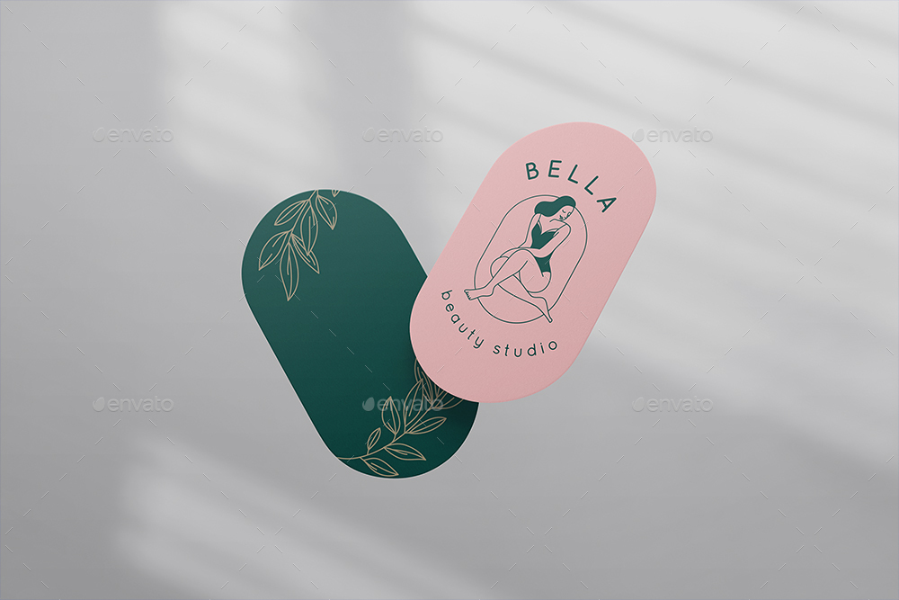 Rounded Corners Stickers / Cards Mock-Ups Vol.1, Graphics | GraphicRiver