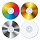 Set of Four Blank CDs, Vectors | GraphicRiver