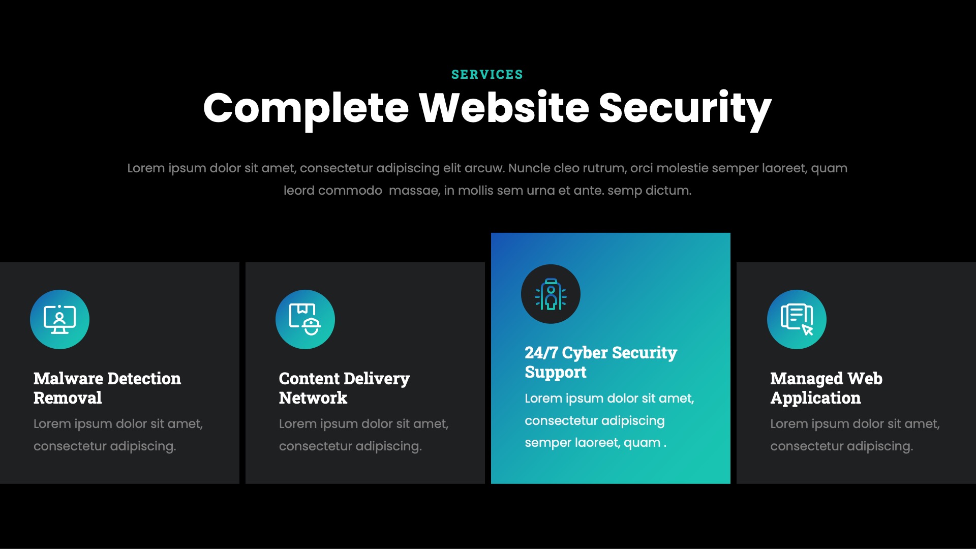 CYBERIA - Cyber Security Google Slides Template, Presentation Templates