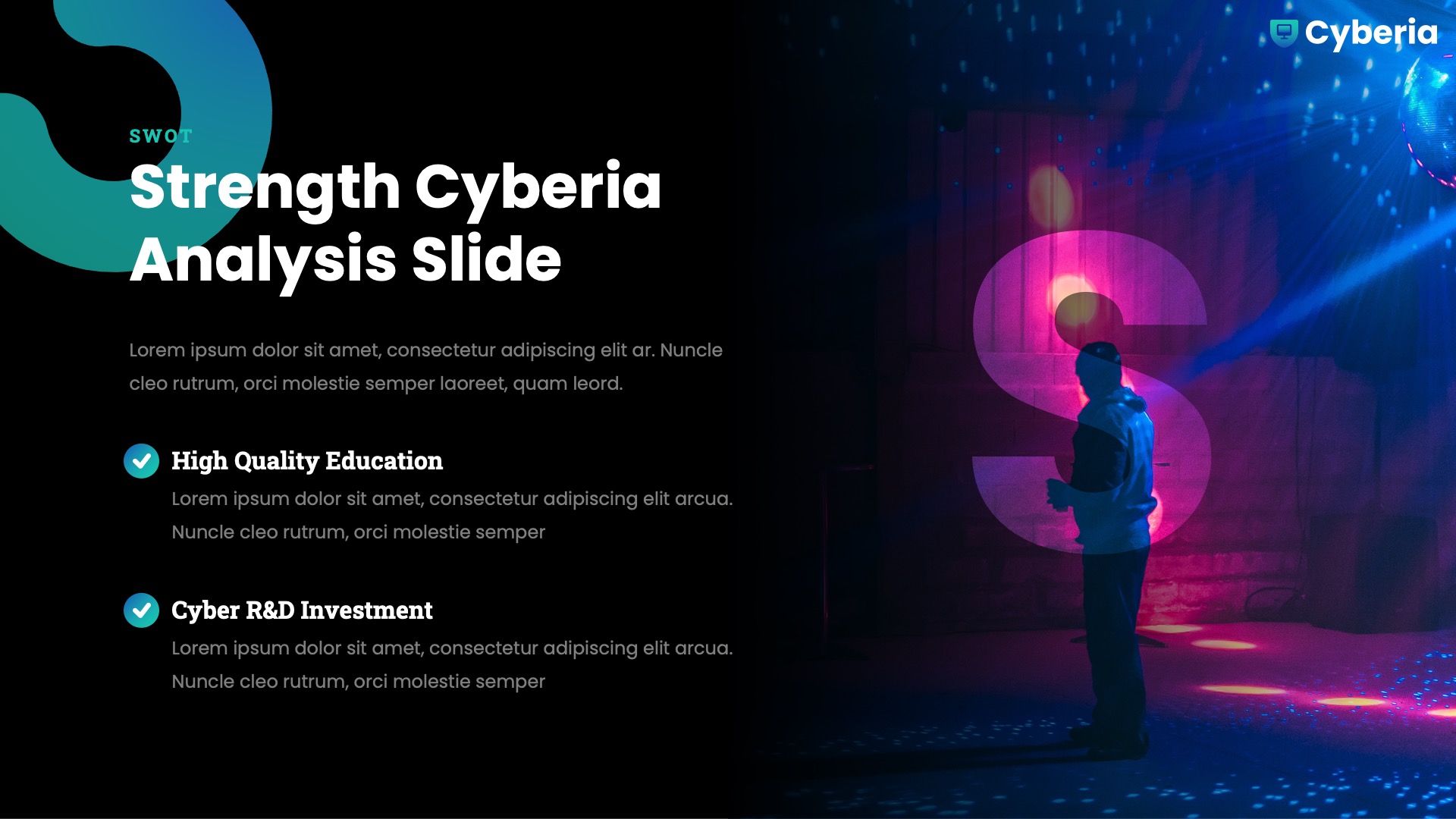CYBERIA - Cyber Security Google Slides Template, Presentation Templates