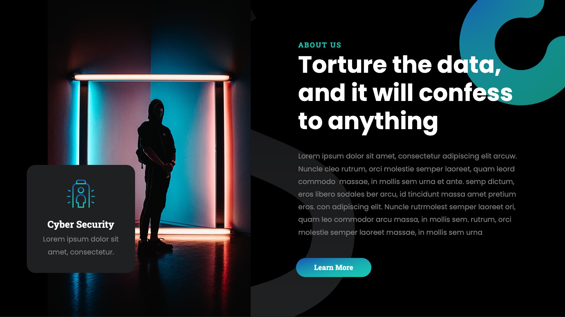CYBERIA - Cyber Security Google Slides Template, Presentation Templates